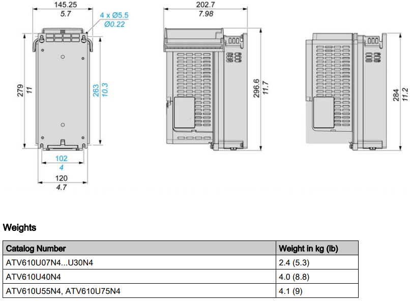 Biến tần SCHNIEDER 11KW 3P 380V ATV610D11N4