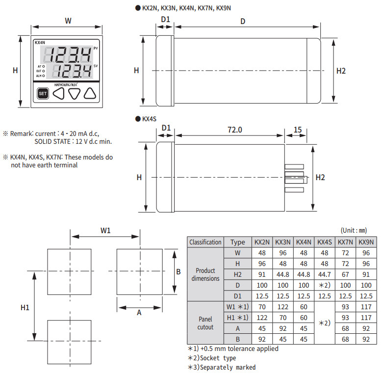 Bộ điều khiển nhiệt độ Hanyoung KX7N-MENA